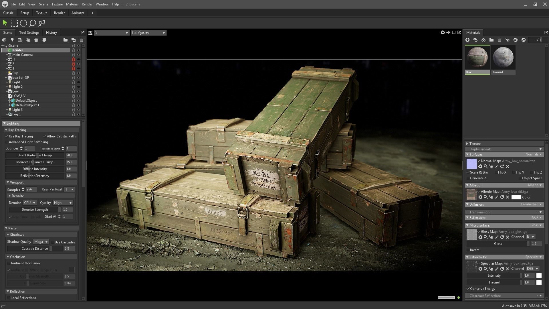 3D model Military wooden army box VR / AR / low-poly | CGTrader