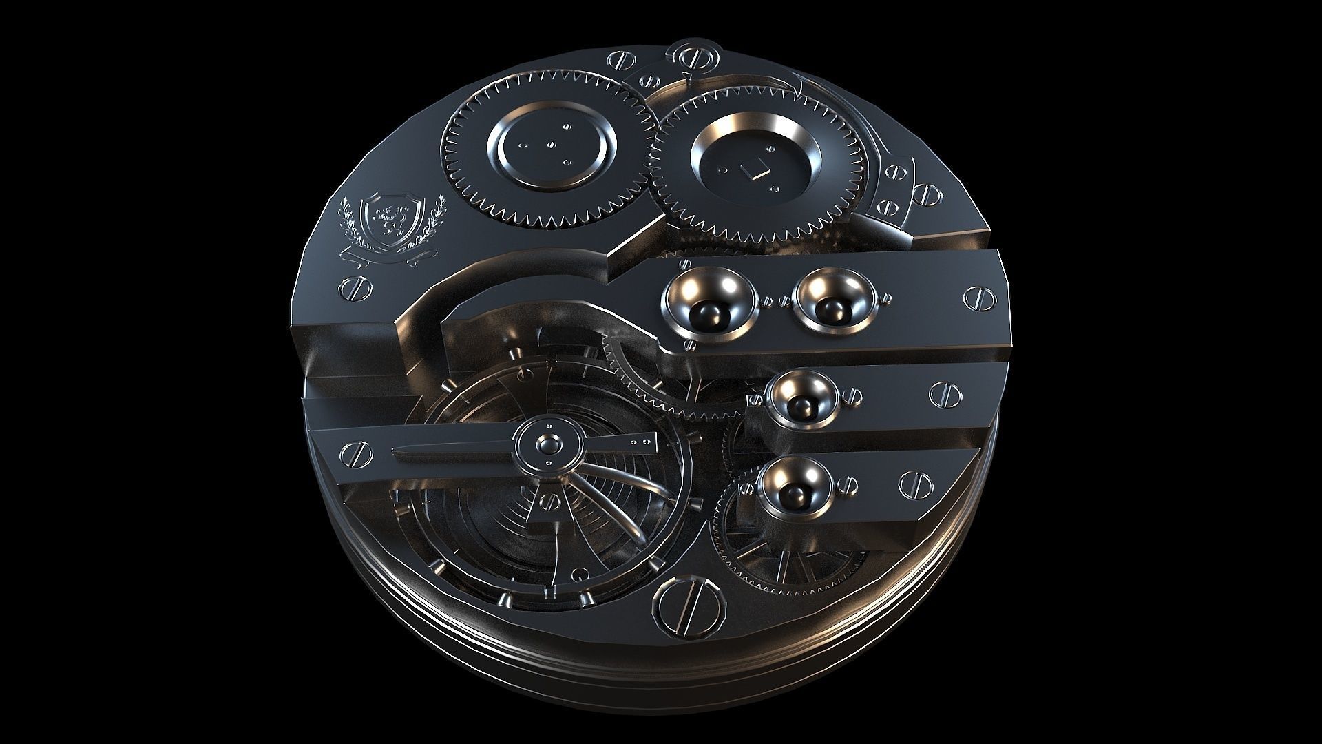 Clockwork mechanical watch 3D model | CGTrader