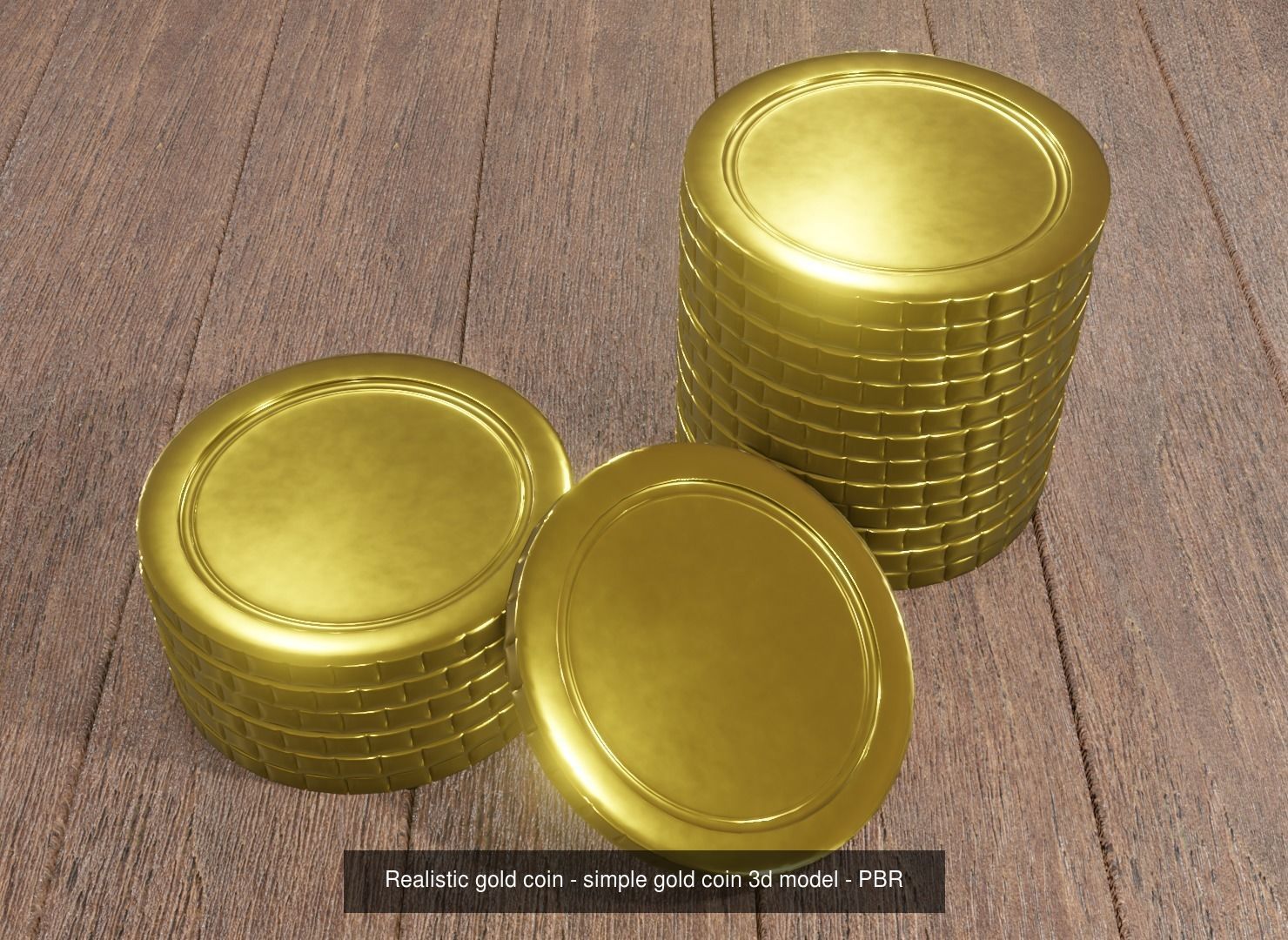 3D Model Collection realistic 3d coins - simple 3d coins VR / AR / low ...