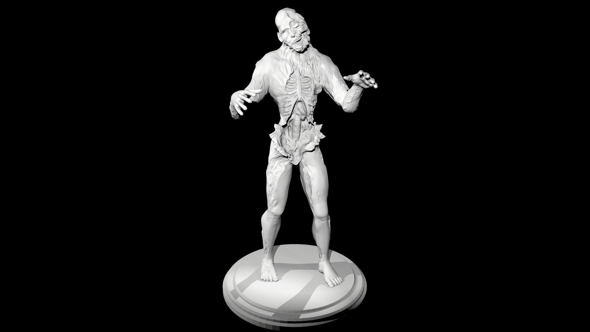 Zombie 3d print 3D model 3D printable | CGTrader