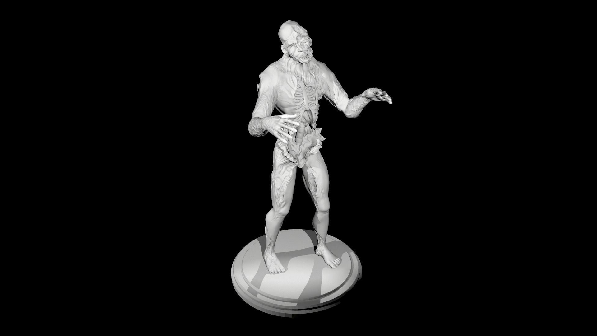 Zombie 3d print 3D model 3D printable | CGTrader
