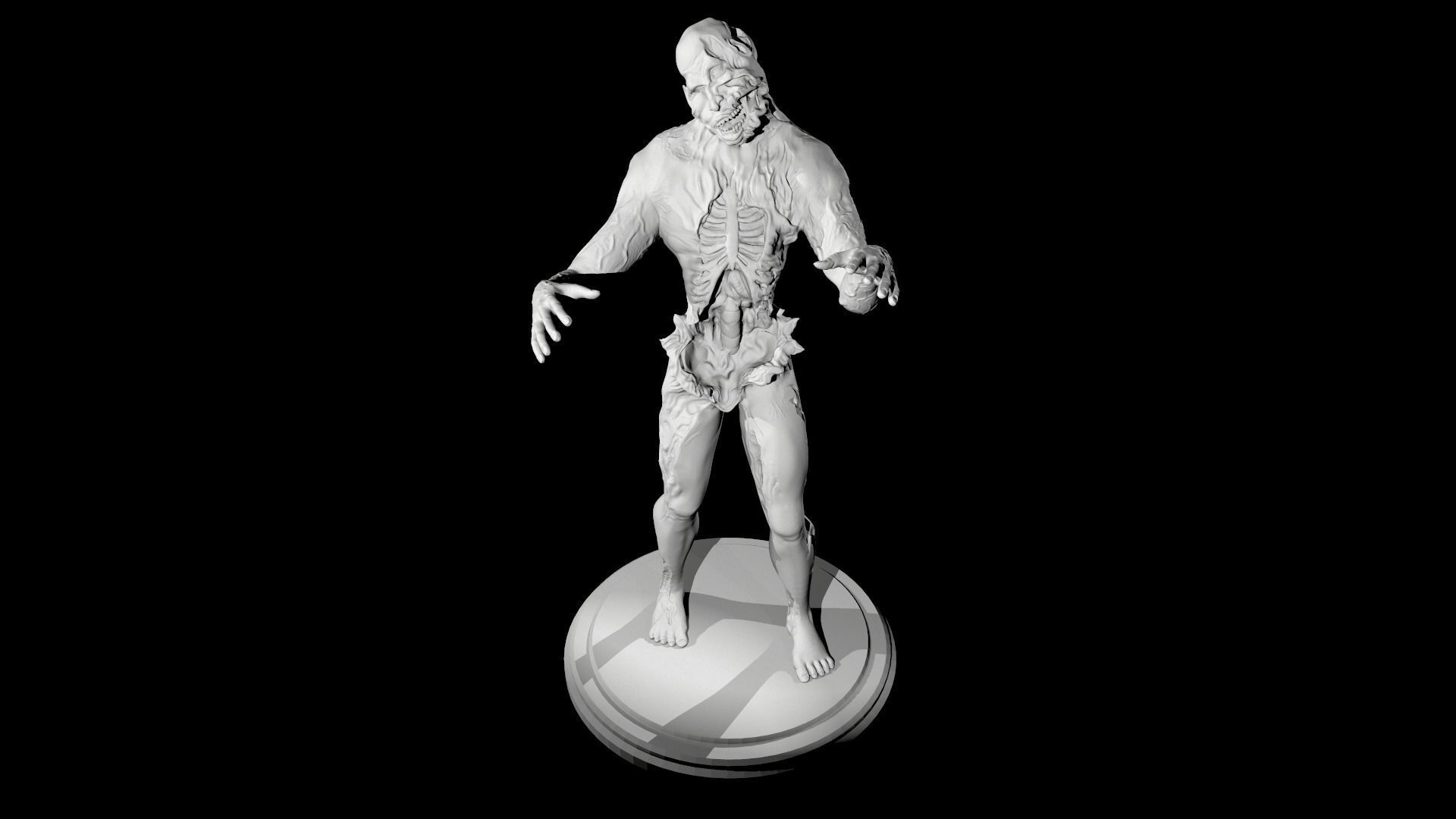 Zombie 3d print 3D model 3D printable | CGTrader