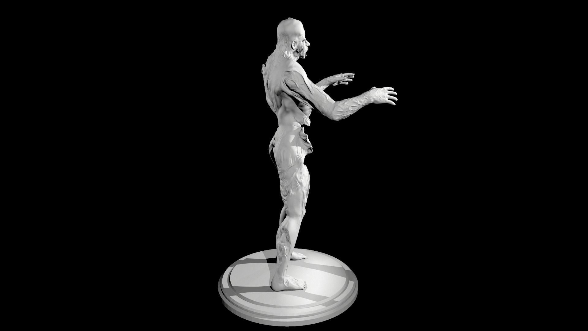 Zombie 3d print 3D model 3D printable | CGTrader