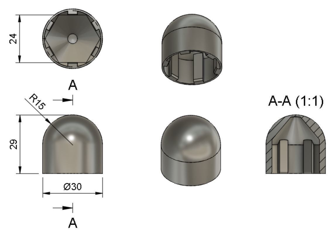 Screw cap cover 3D model 3D printable | CGTrader