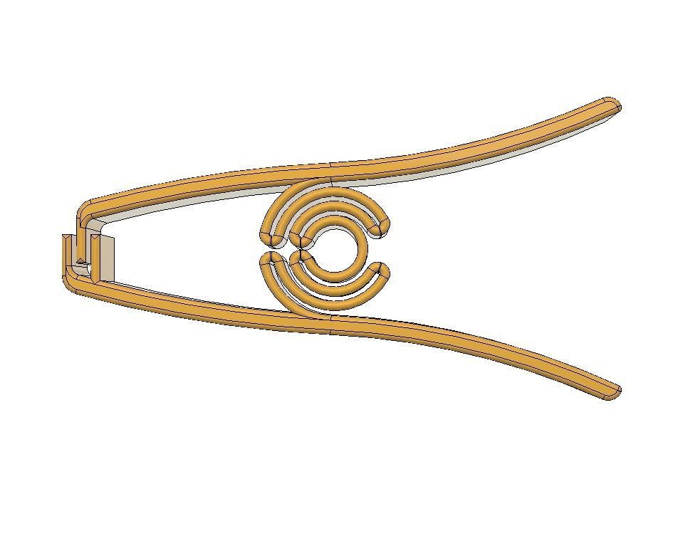 Clothes peg clothes pin 3D model 3D printable | CGTrader