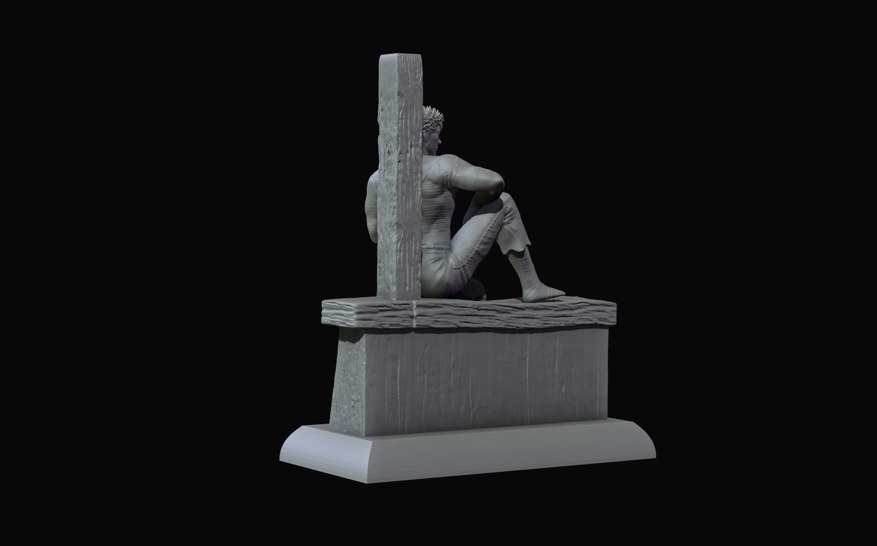 Berserk - Guts in silence - 3d Print Statue 3D model 3D printable ...