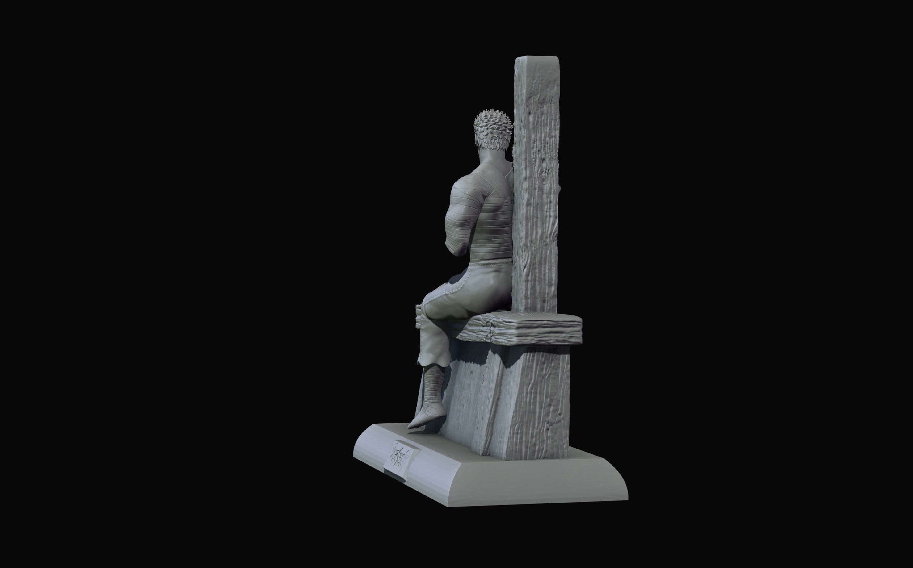 Berserk - Guts in silence - 3d Print Statue 3D model 3D printable ...