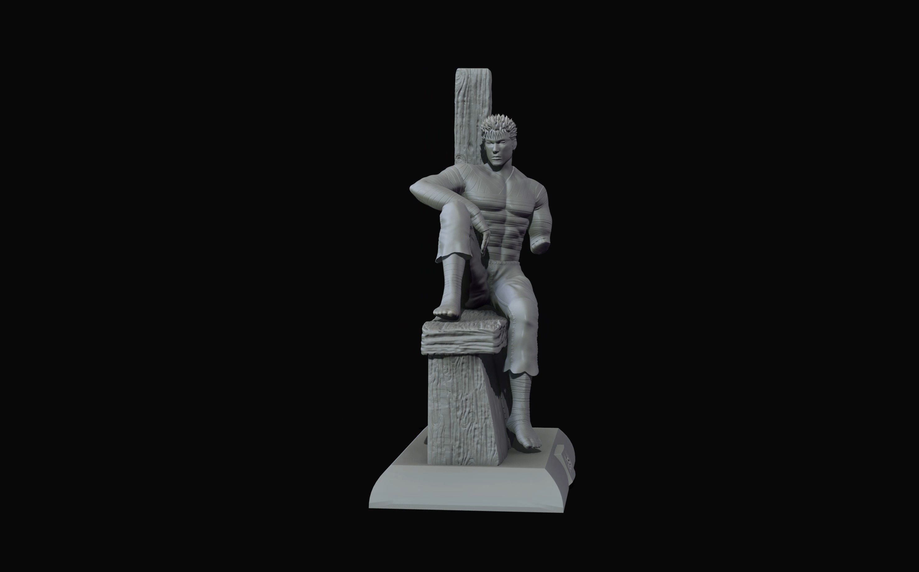 Berserk - Guts in silence - 3d Print Statue 3D model 3D printable ...