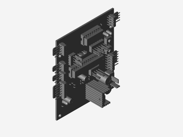 Motor Control Module Circuit free 3D model | CGTrader