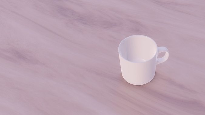 Basic white mug free 3D model | CGTrader