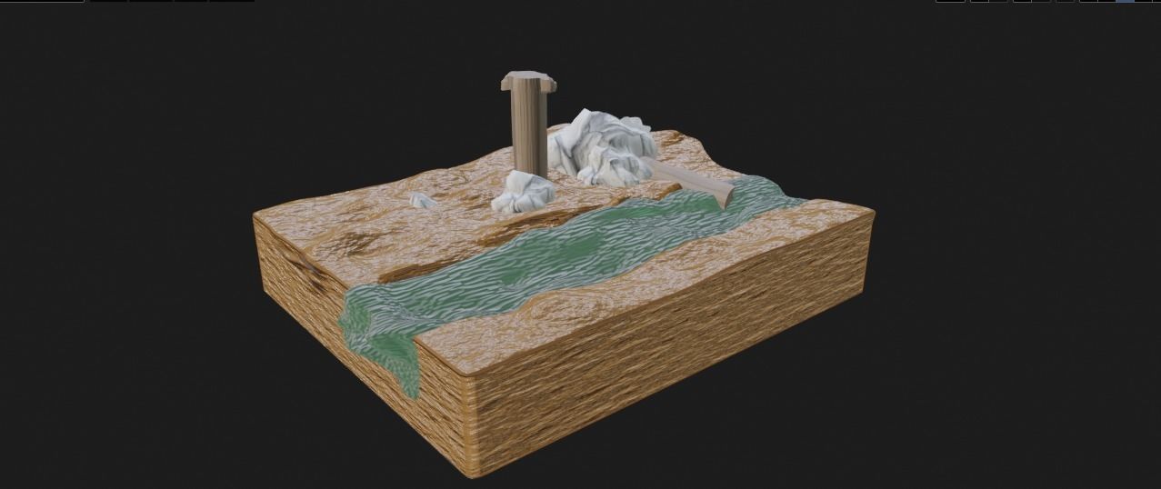 Small Land free 3D model | CGTrader