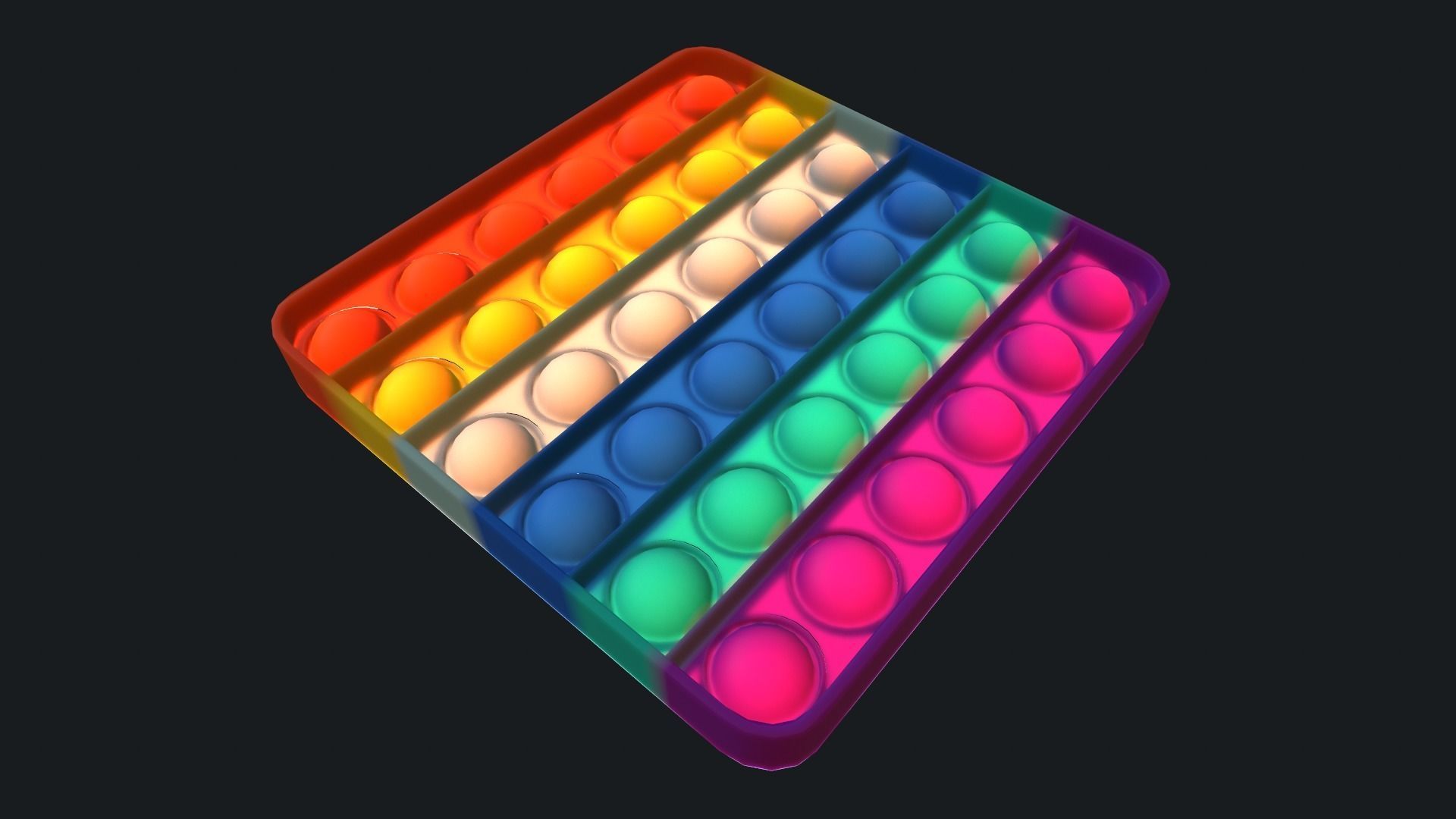 Pop it toys 3D model | CGTrader