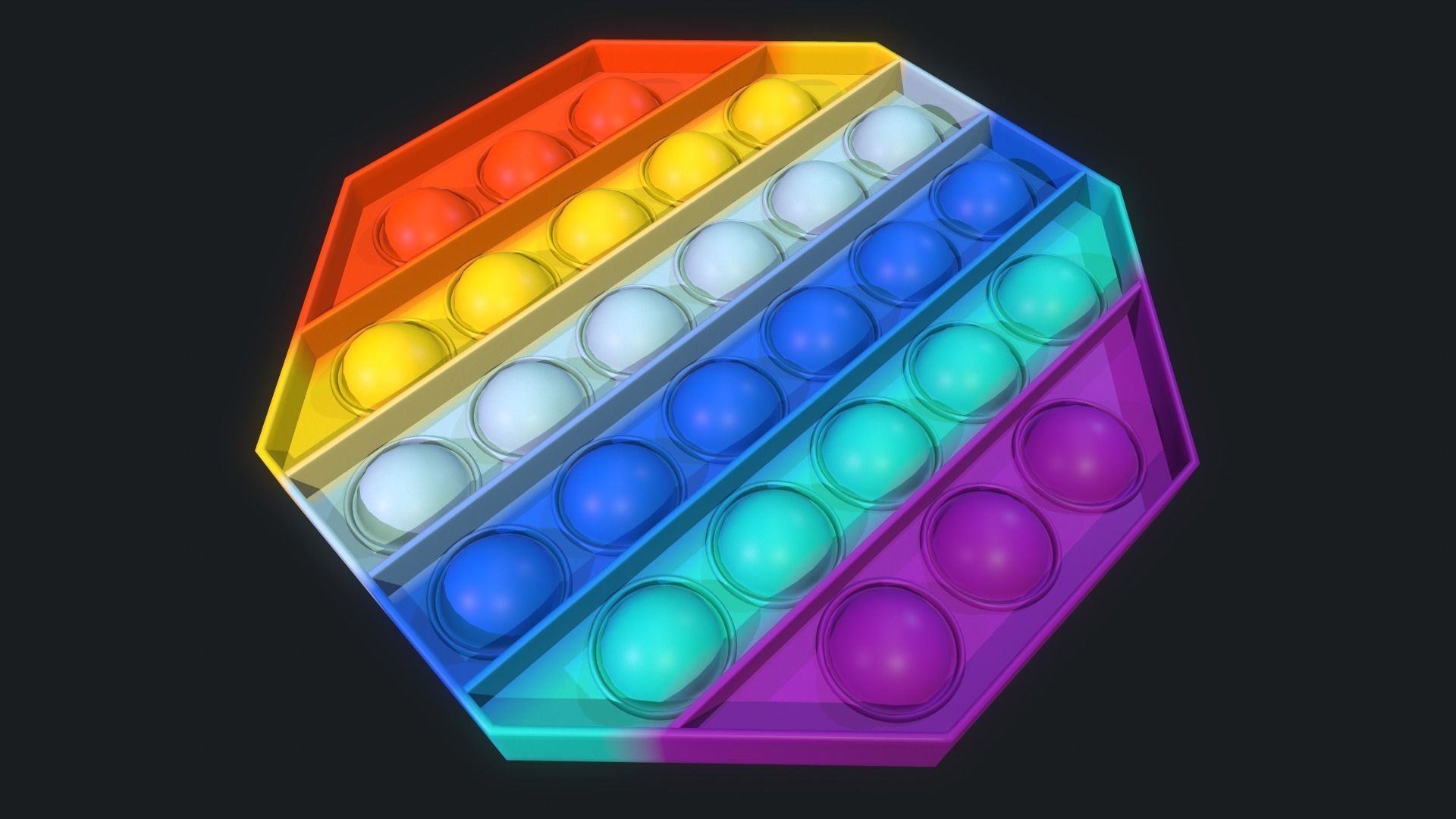Pop it toys 3D model | CGTrader