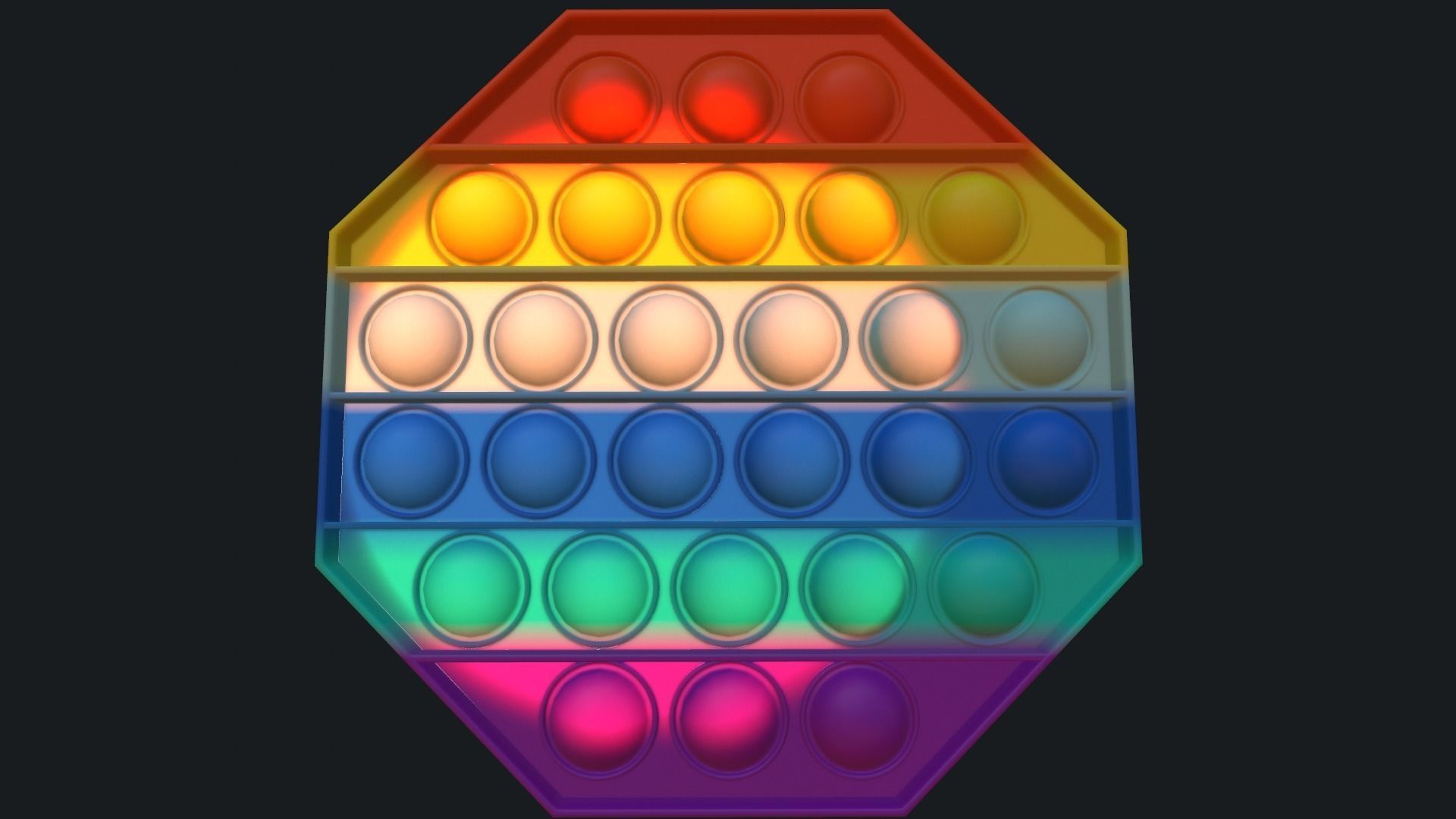 Pop it toys 3D model | CGTrader