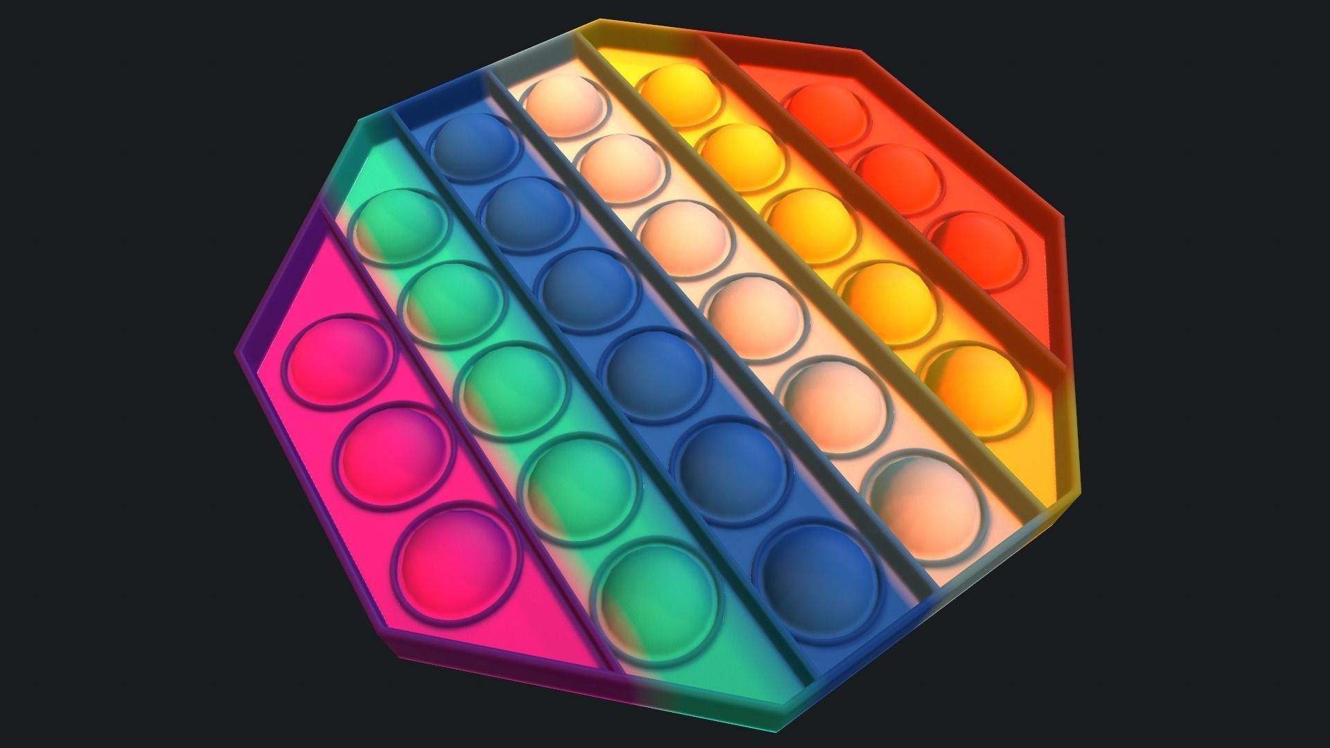 Pop it toys 3D model | CGTrader