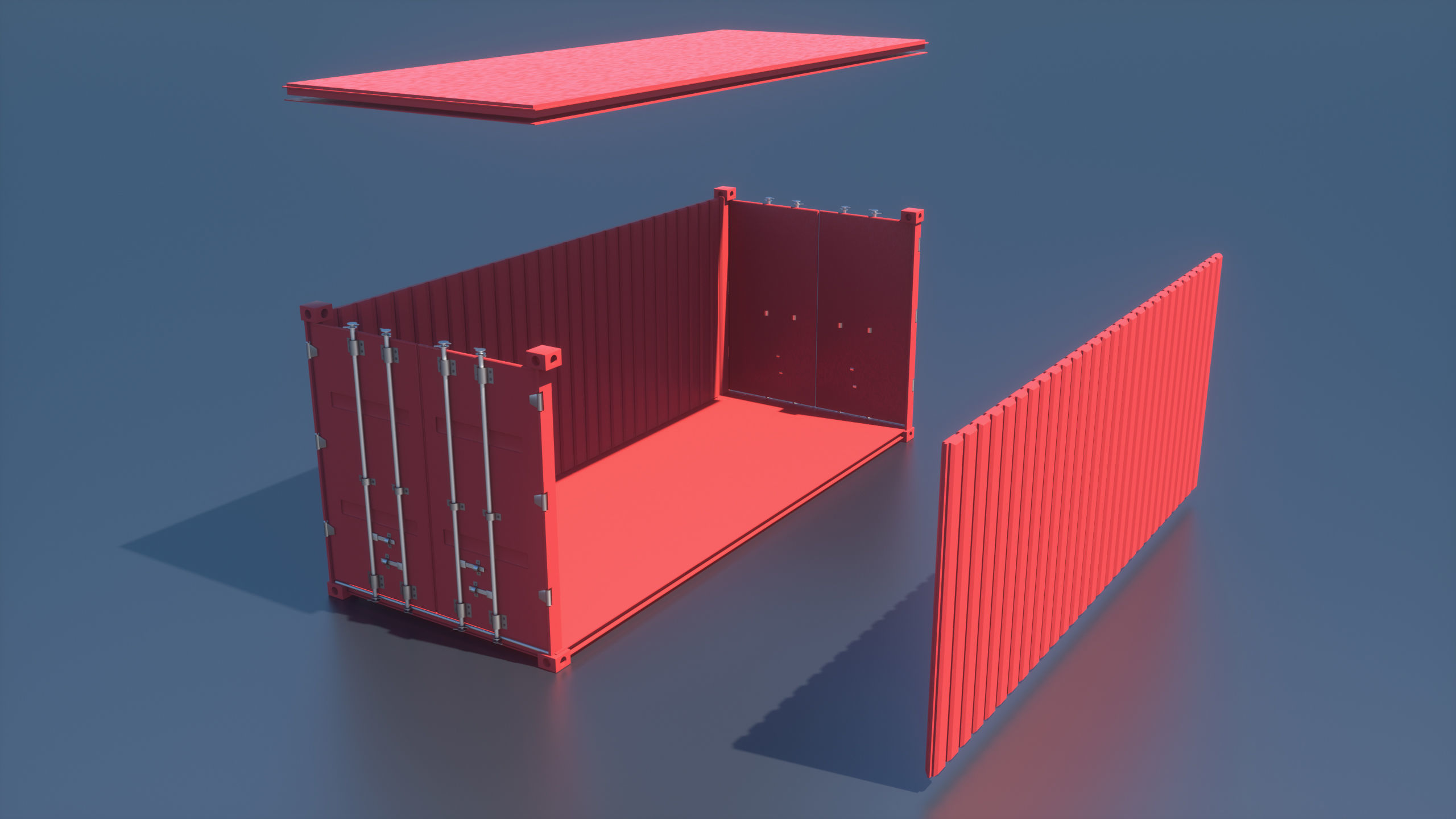 Shipping Container industry container BOX 3D Model 3D model | CGTrader