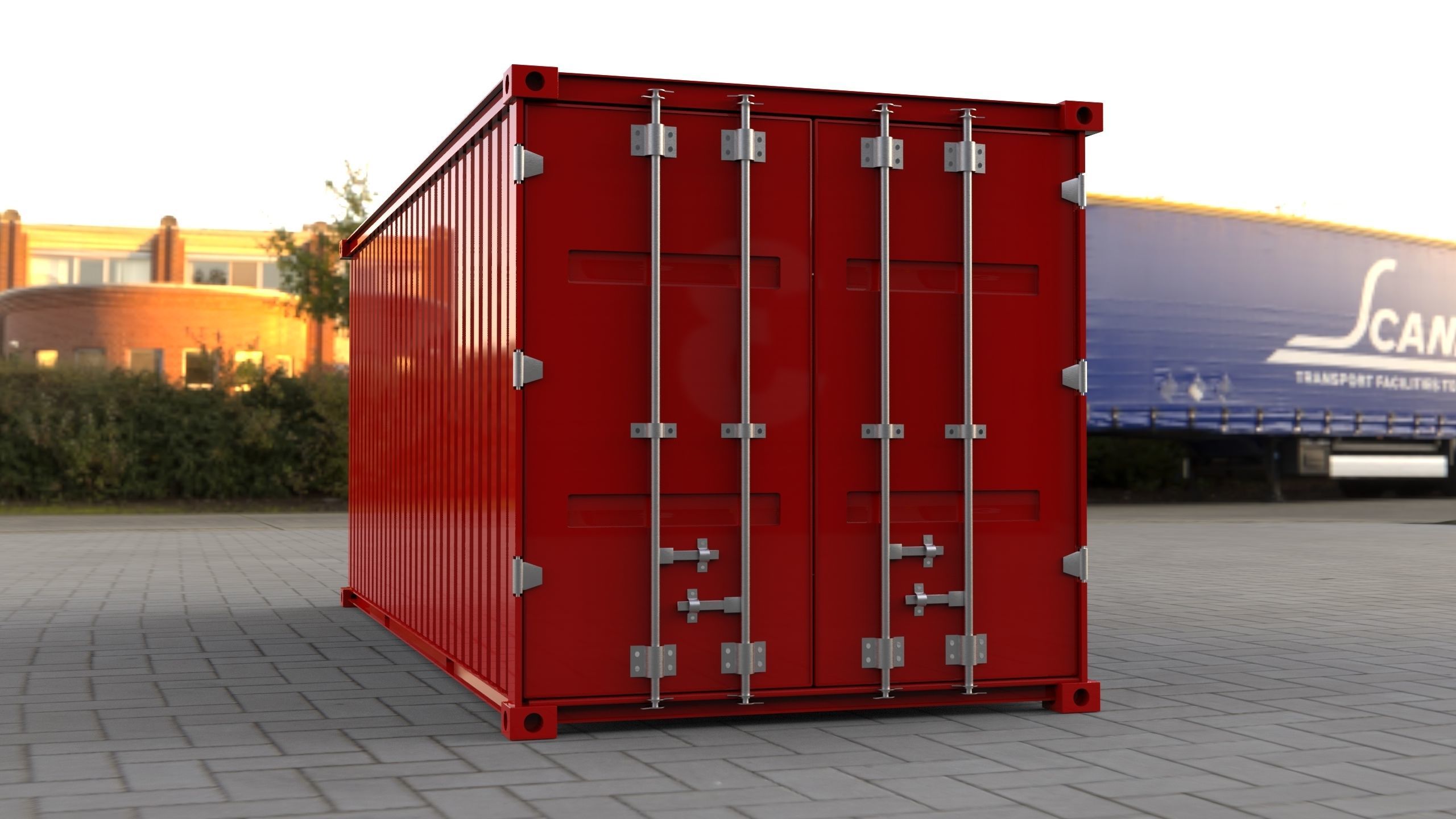 Shipping Container industry container BOX 3D Model 3D model | CGTrader