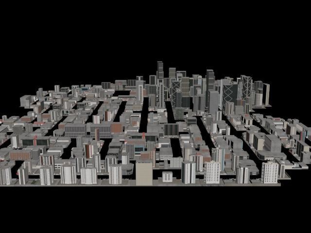 city backup free VR / AR / low-poly 3D model | CGTrader