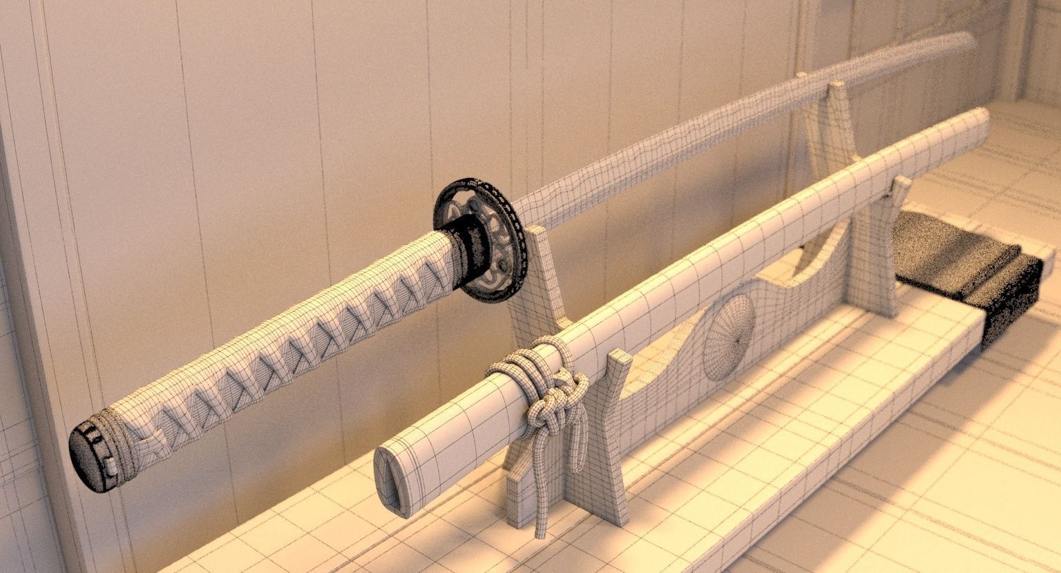 Samurai Katana - High Poly 3D model | CGTrader