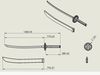 Weapon Katana Sword OBJ STL FBX 3d model Design in Solidworks 3D model ...