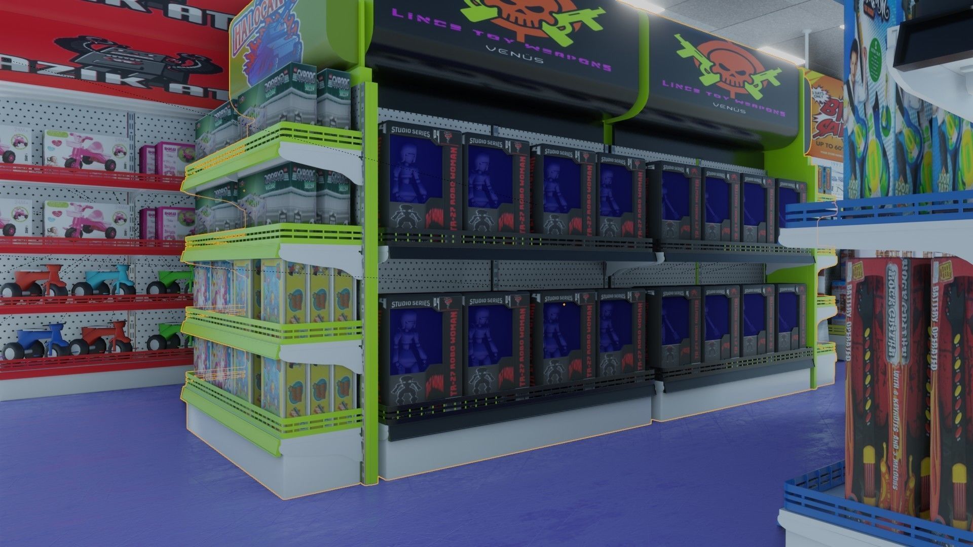 Big Toy Center 3D 3D model animated | CGTrader