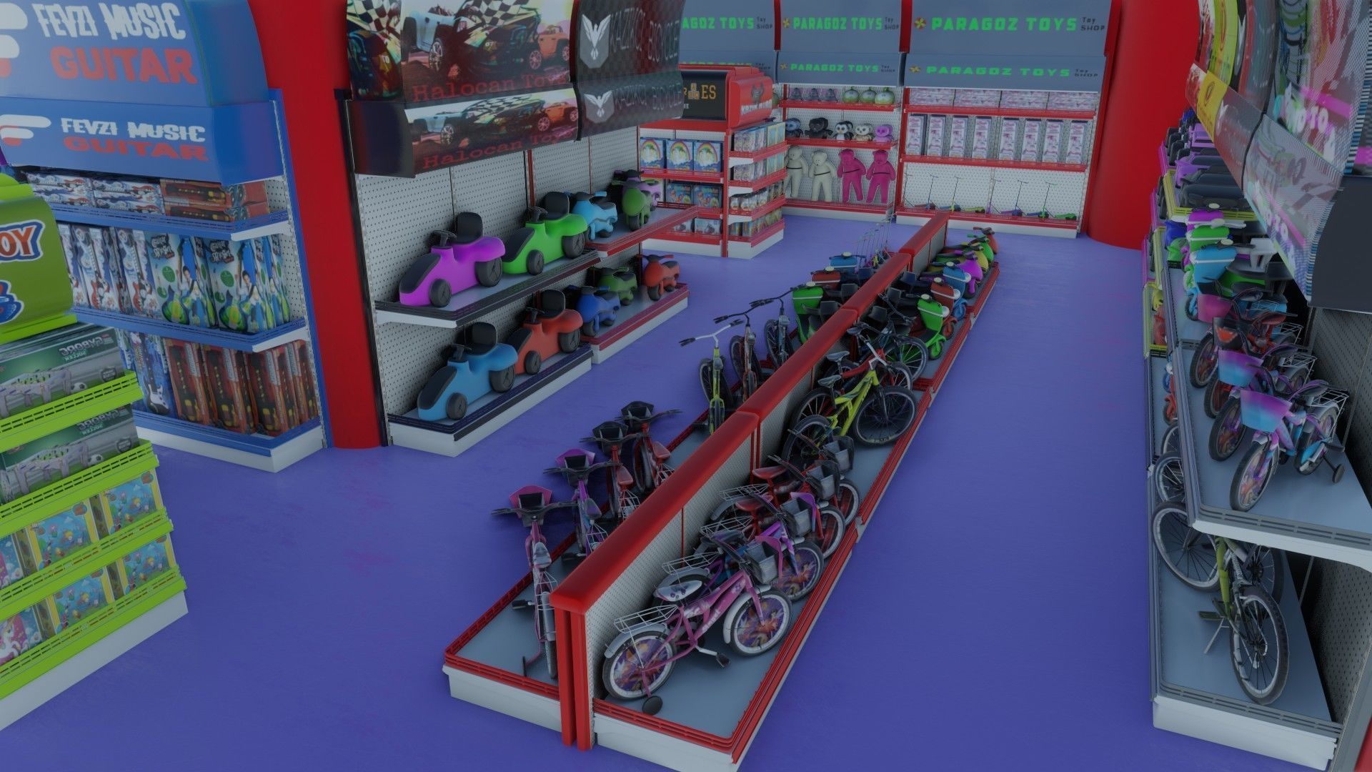 Big Toy Center 3D 3D model animated | CGTrader