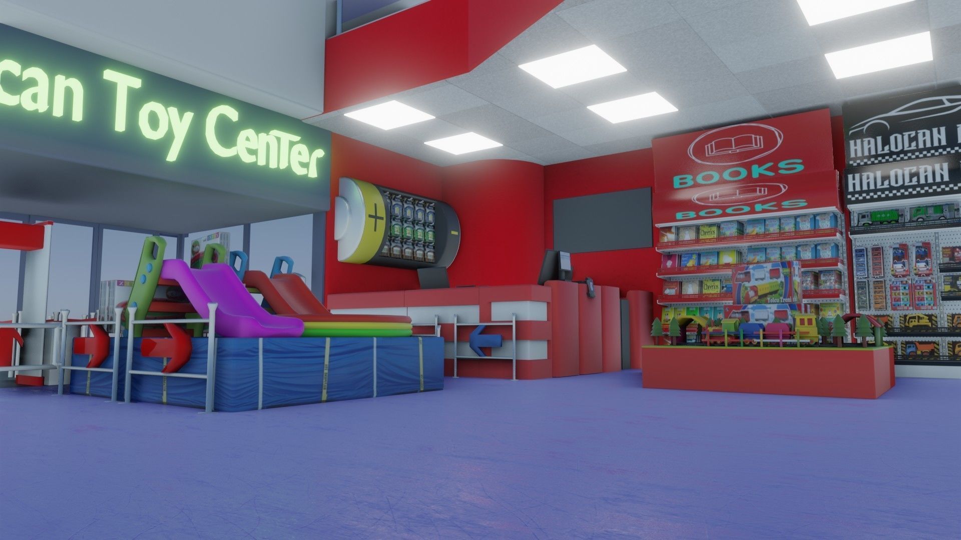 Big Toy Center 3D 3D model animated | CGTrader