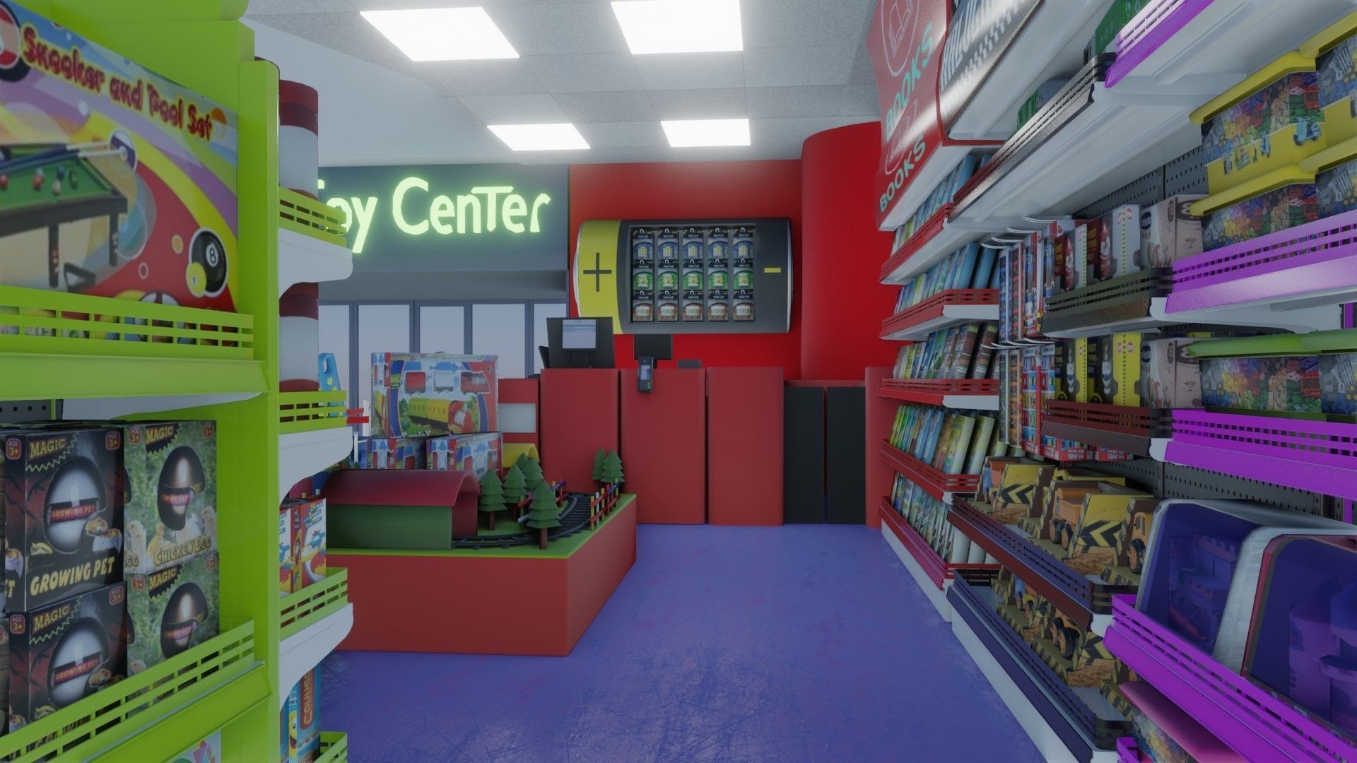 Big Toy Center 3D 3D model animated | CGTrader