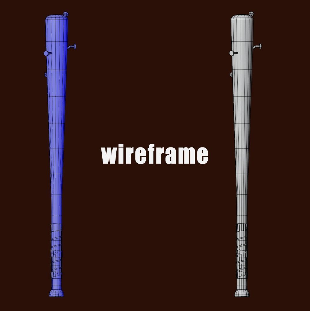 3D model stylized baseball bat VR / AR / low-poly | CGTrader