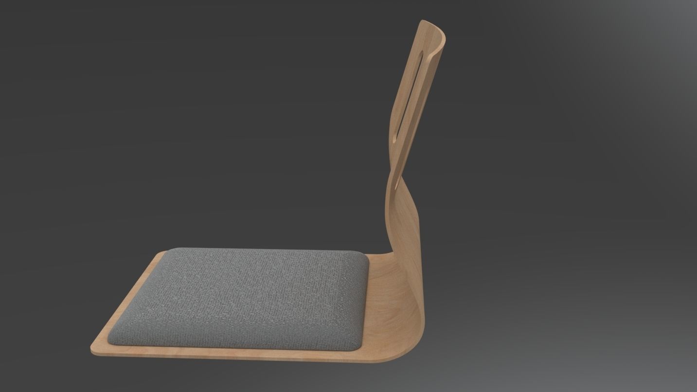 Zaisu chair AVAILABLE IN 2 COLORS free 3D model | CGTrader