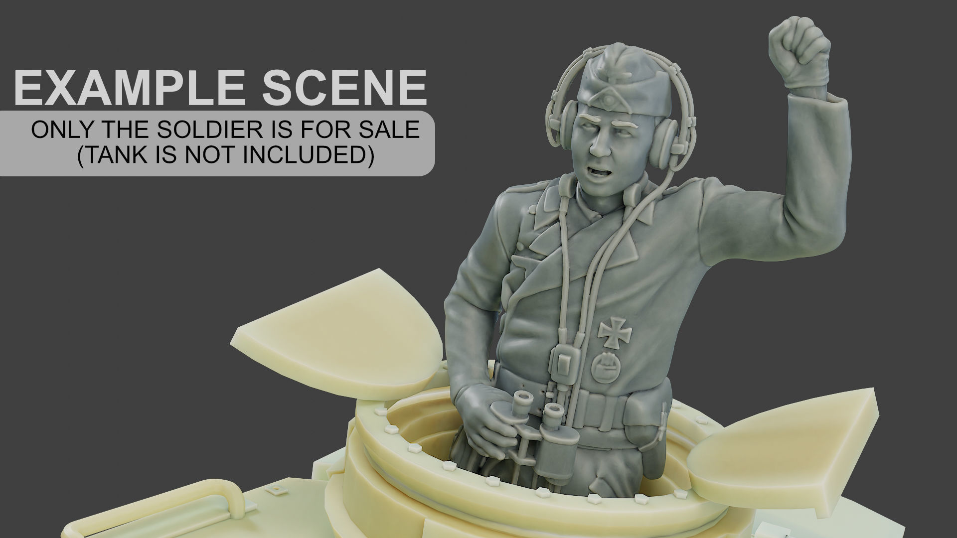German Tank Crew unit ww2 Action GTC1 3D model 3D printable | CGTrader