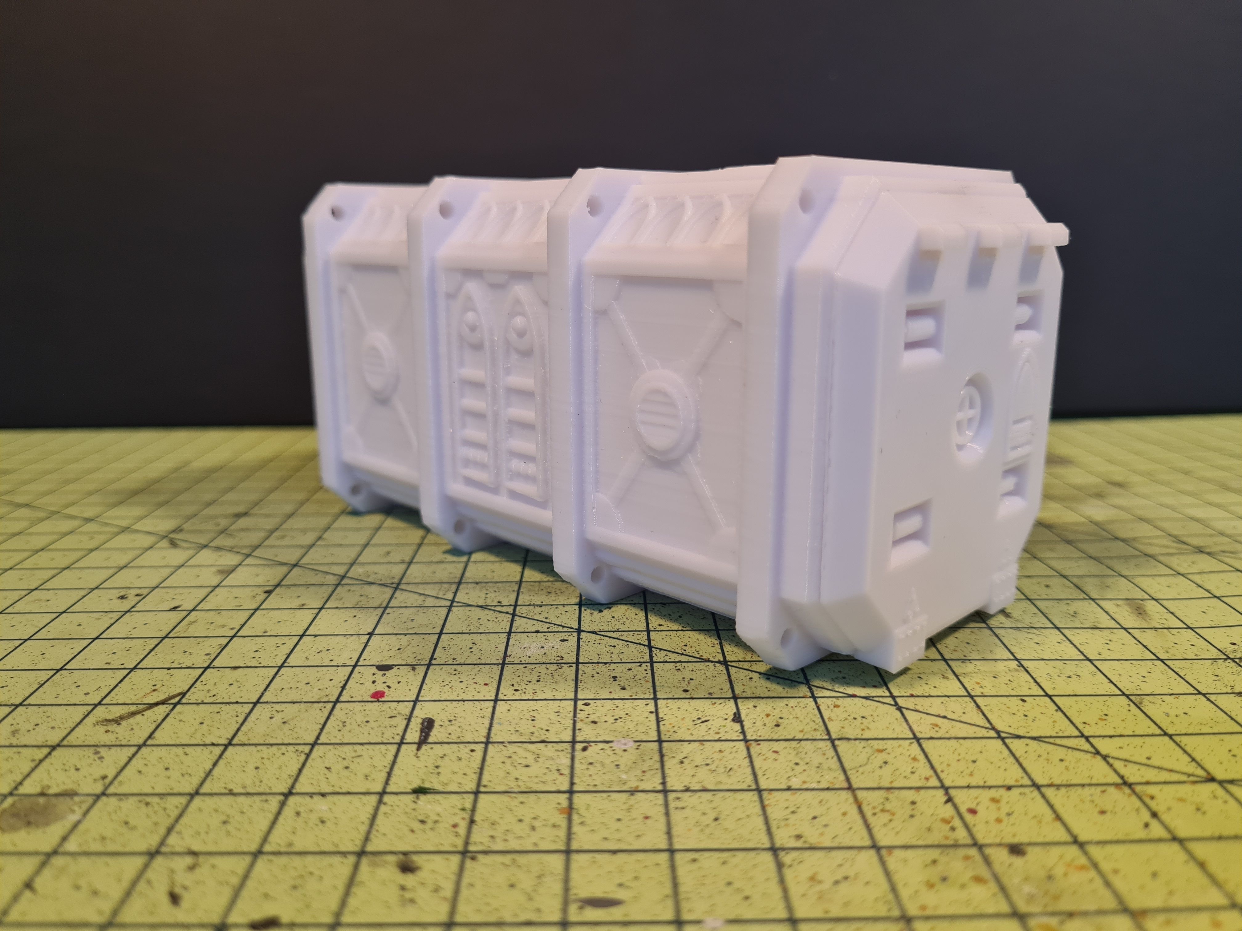 Sci-Fi Armoured Containers 3D model 3D printable | CGTrader