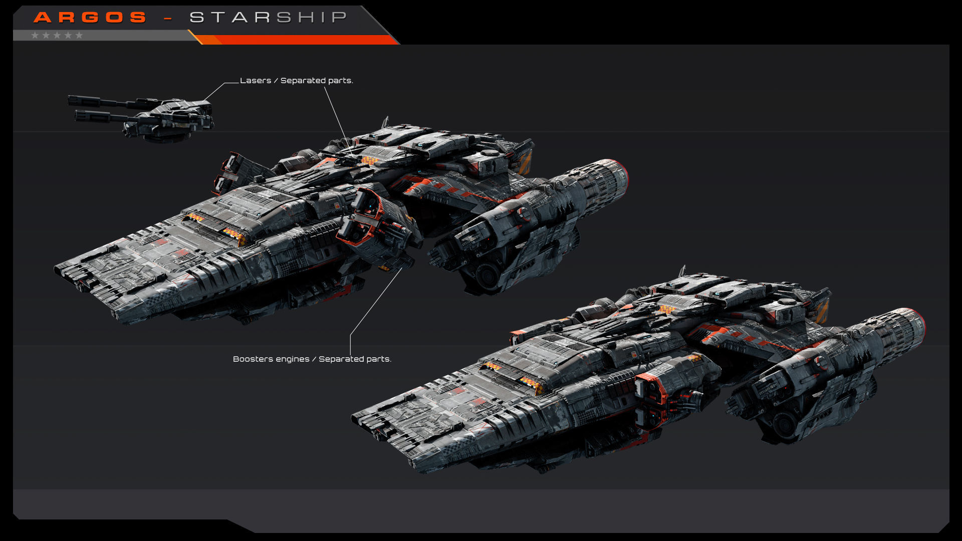 ARGOS - Starship 3D model | CGTrader