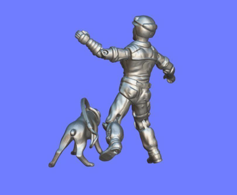 1984 GI-JOE MUTT-DOG-HANDLER - 3D SCAN 3D model 3D printable | CGTrader