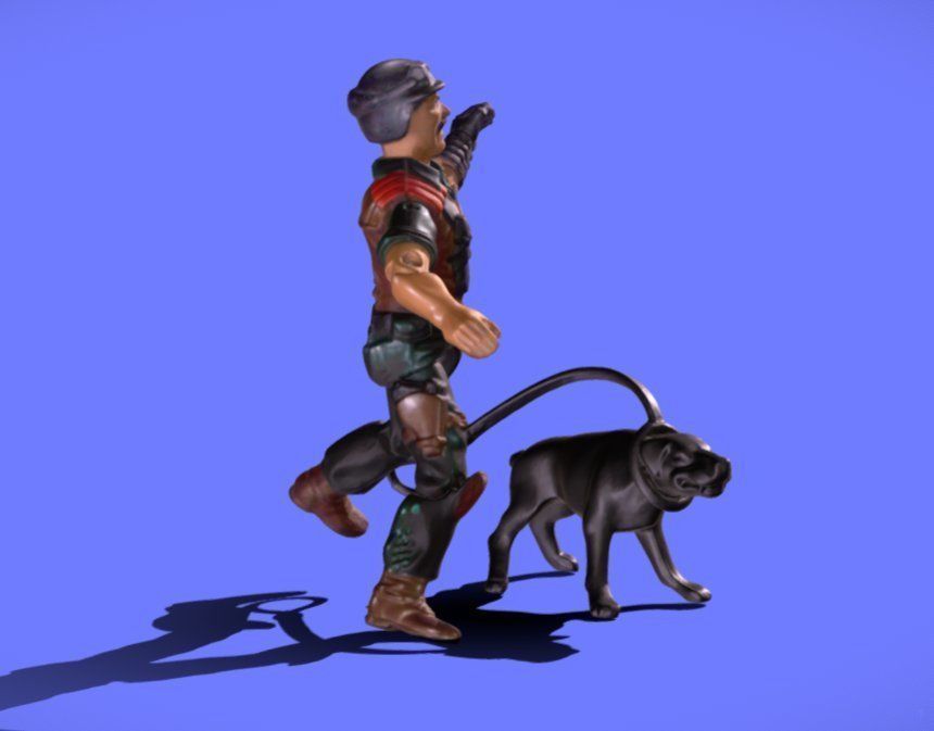 1984 GI-JOE MUTT-DOG-HANDLER - 3D SCAN 3D model 3D printable | CGTrader