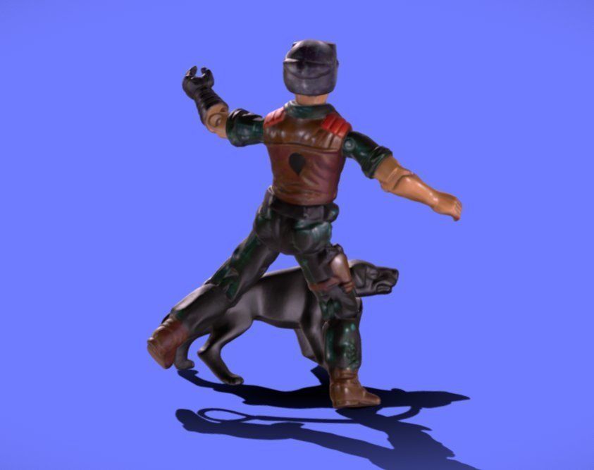 1984 GI-JOE MUTT-DOG-HANDLER - 3D SCAN 3D model 3D printable | CGTrader