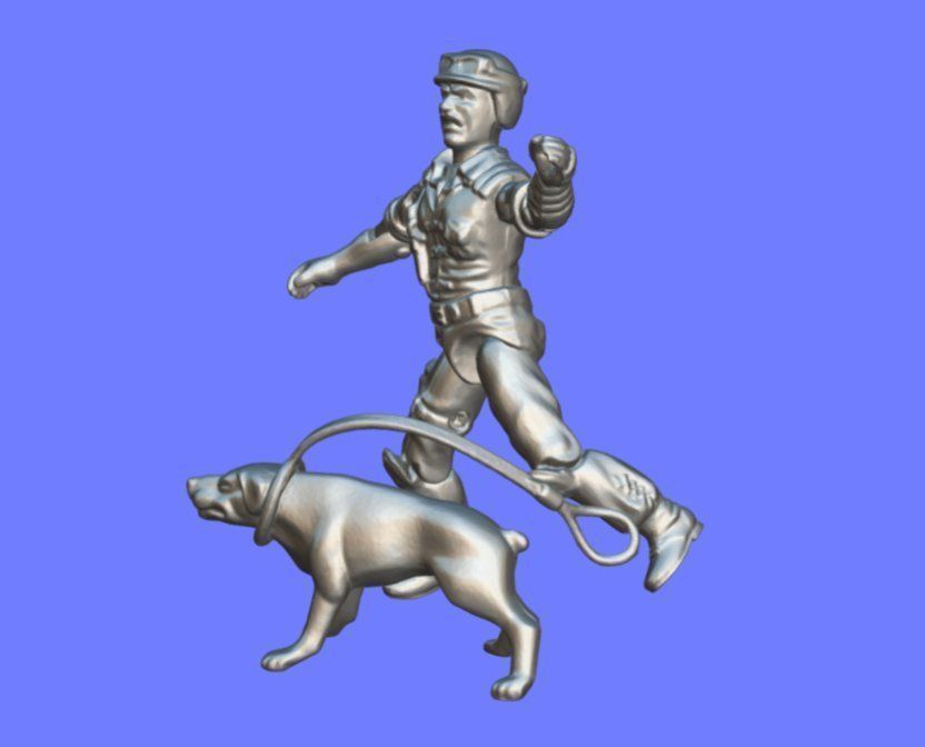 1984 GI-JOE MUTT-DOG-HANDLER - 3D SCAN 3D model 3D printable | CGTrader