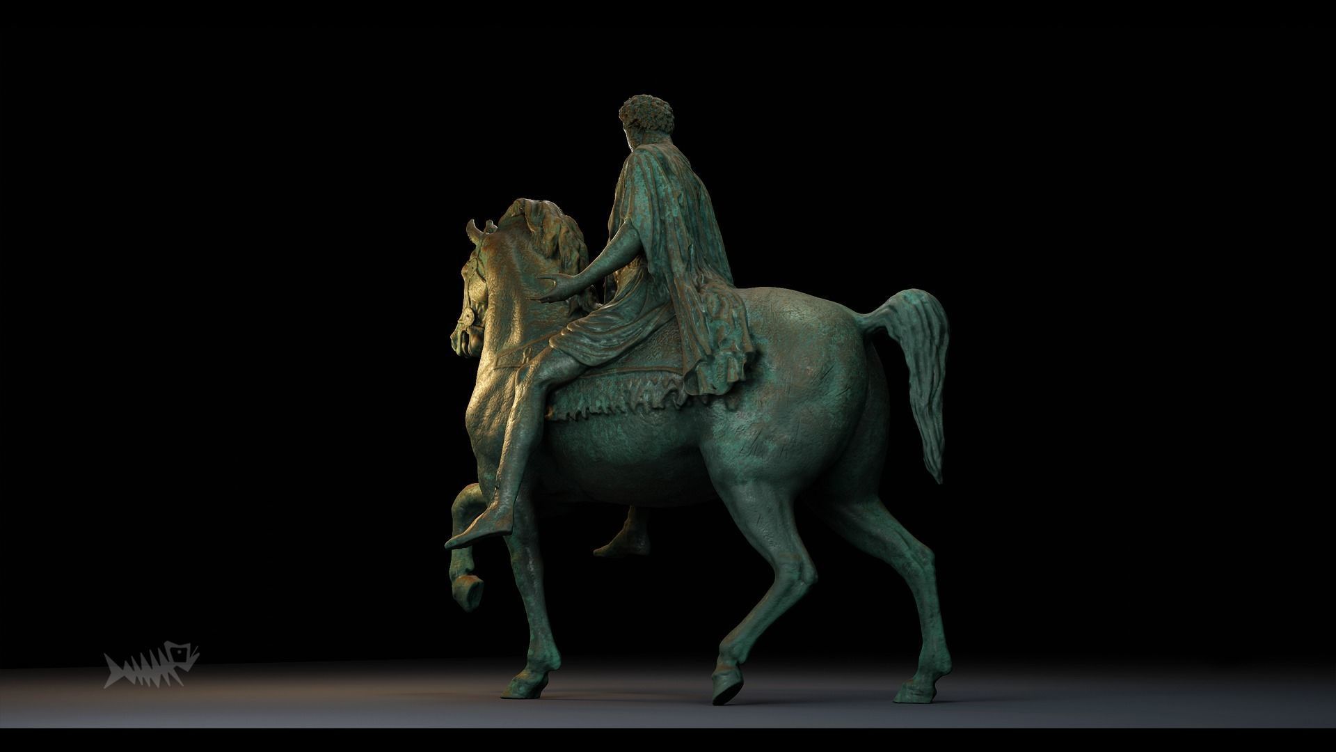 3D model Marcus Aurelio PBR 4K UE5 VR / AR / low-poly | CGTrader
