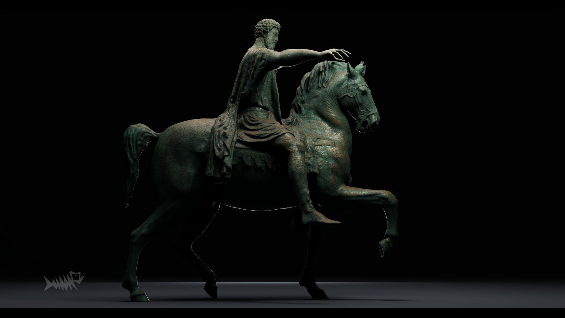 3D model Marcus Aurelio PBR 4K UE5 VR / AR / low-poly | CGTrader