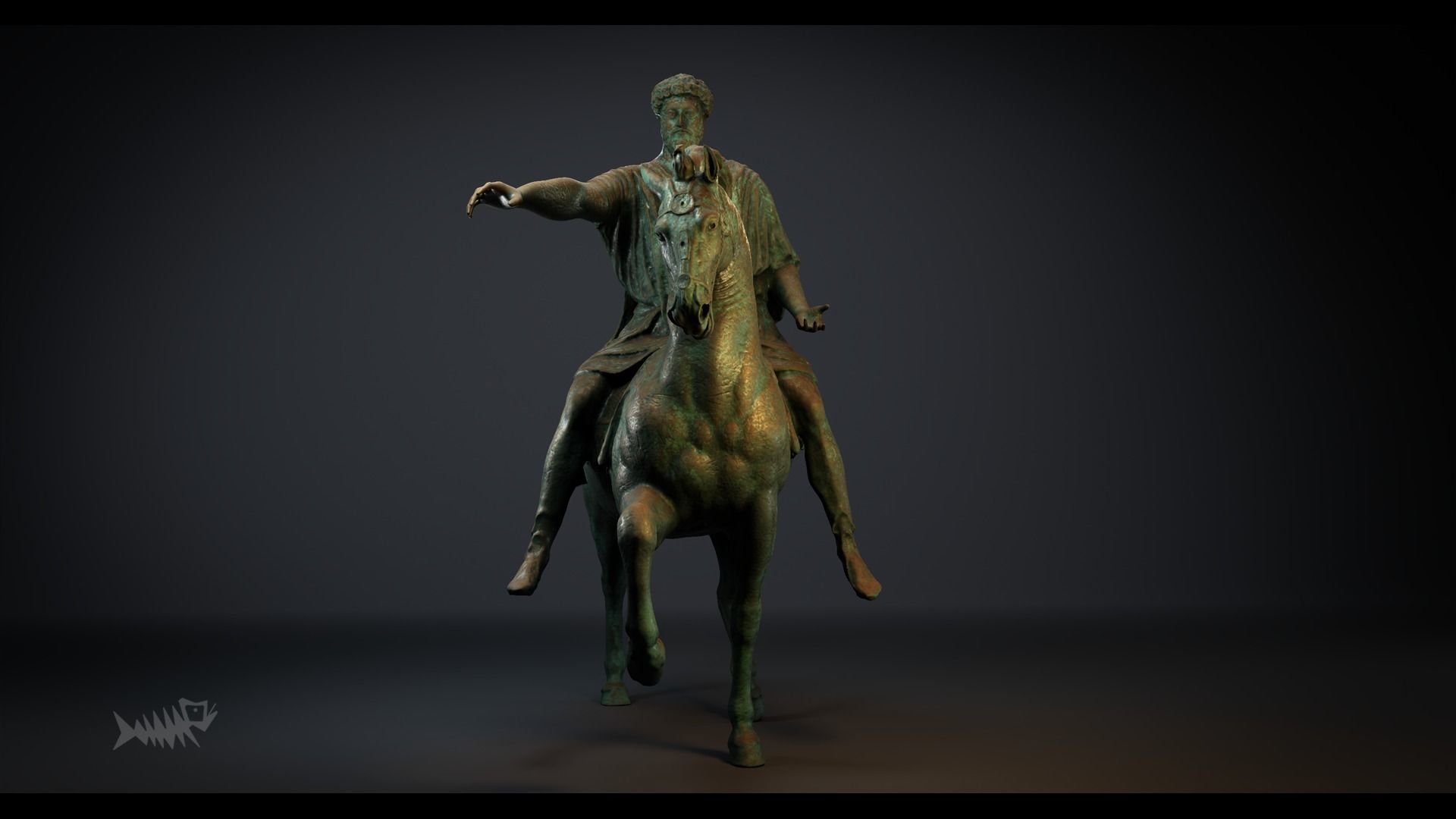 3D model Marcus Aurelio PBR 4K UE5 VR / AR / low-poly | CGTrader