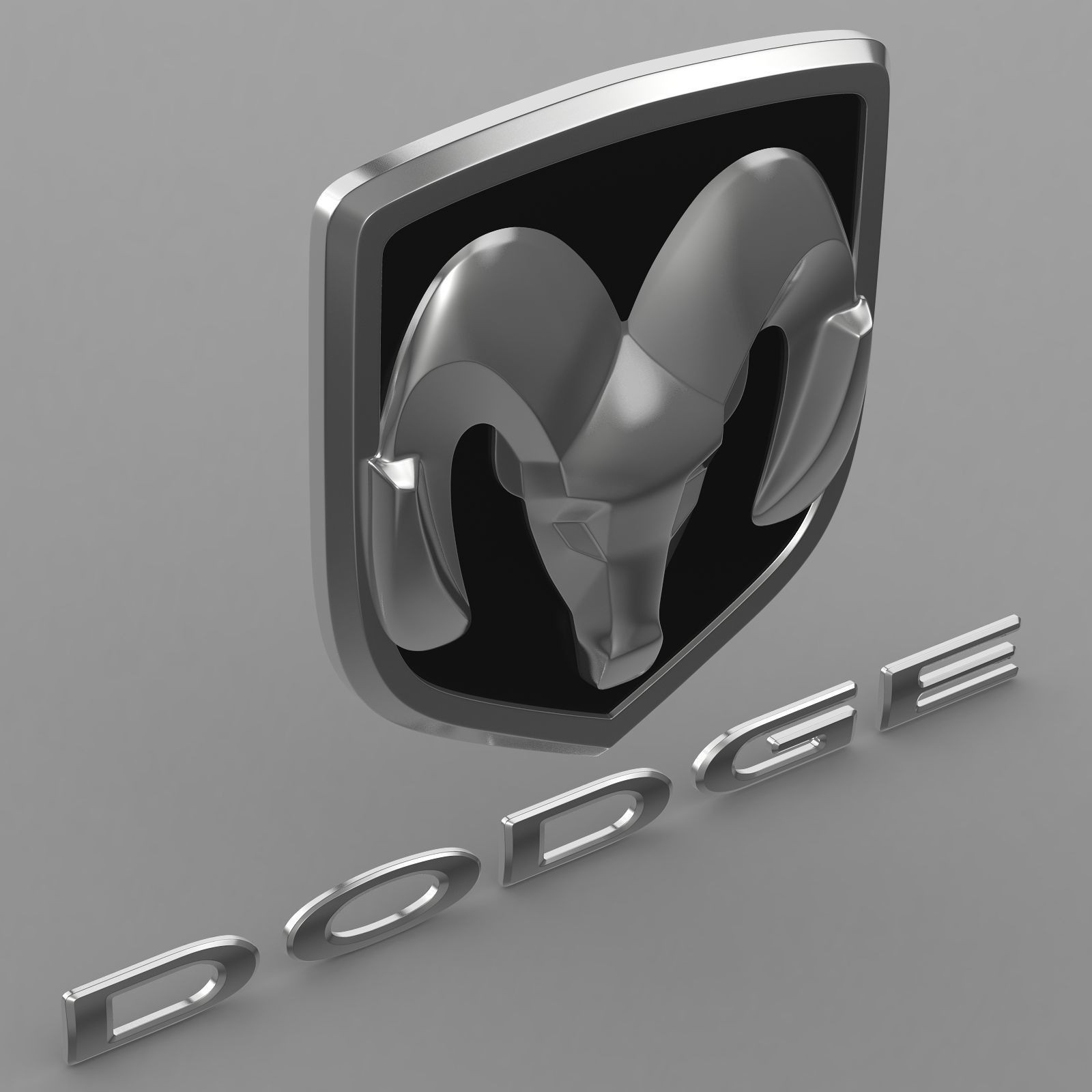 dodge logo 3D model | CGTrader