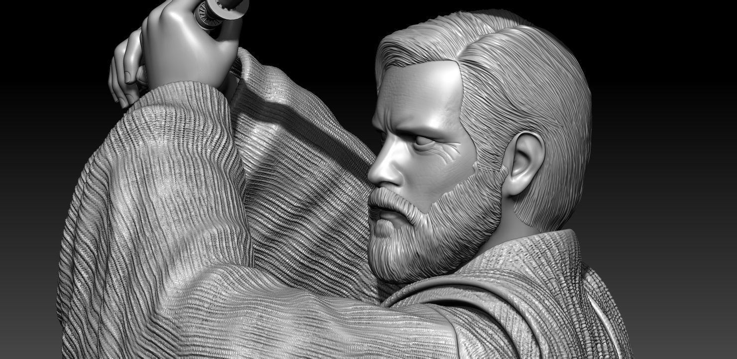 Obi-Wan Kenobi 3D model 3D printable | CGTrader