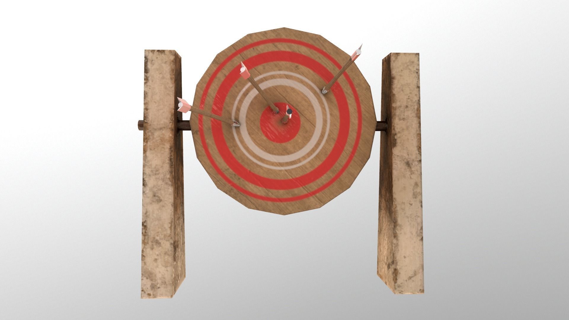 Low Poly Target Board free VR / AR / low-poly 3D model | CGTrader