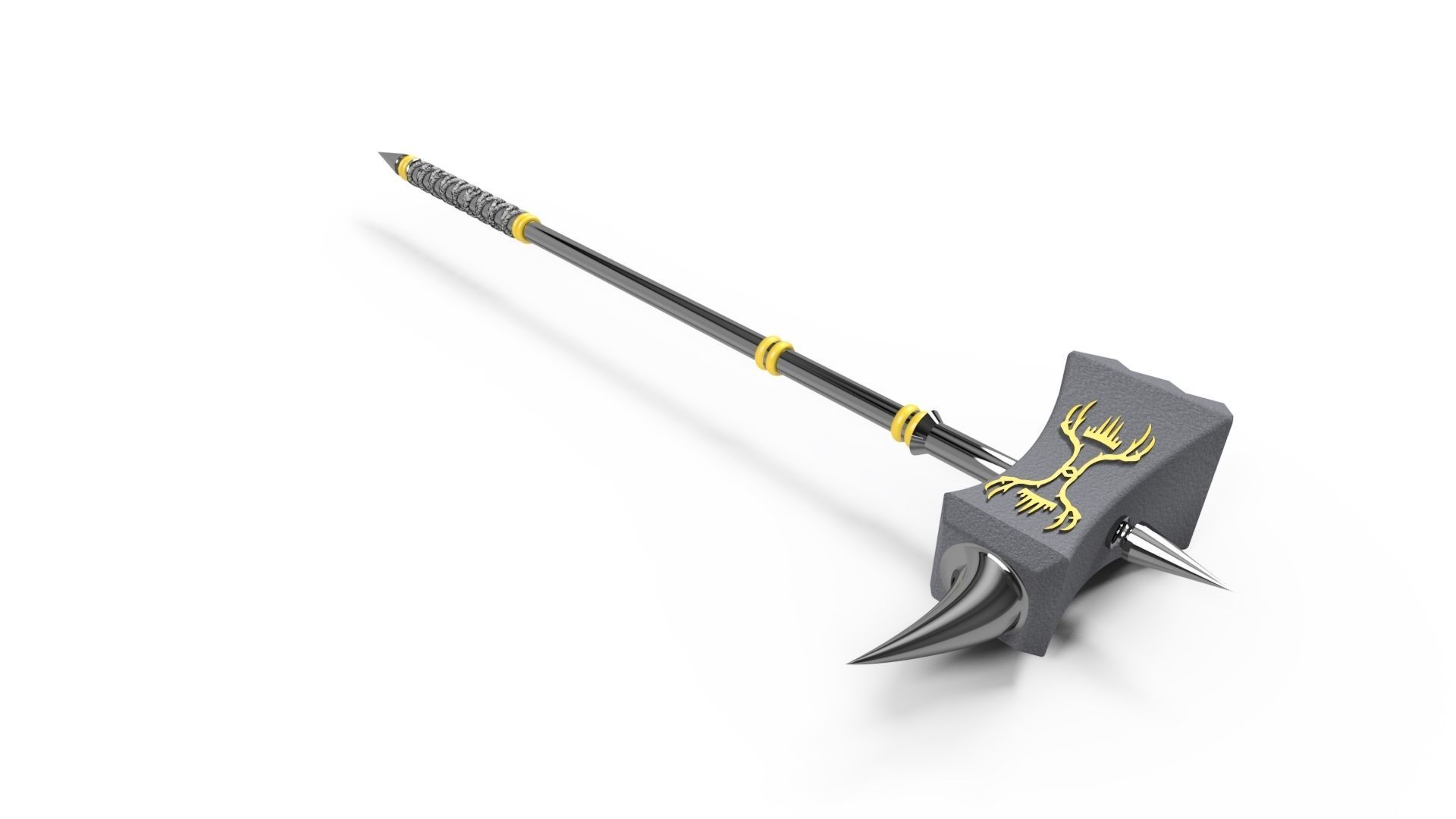 Ancient battle hammer 3D model | CGTrader