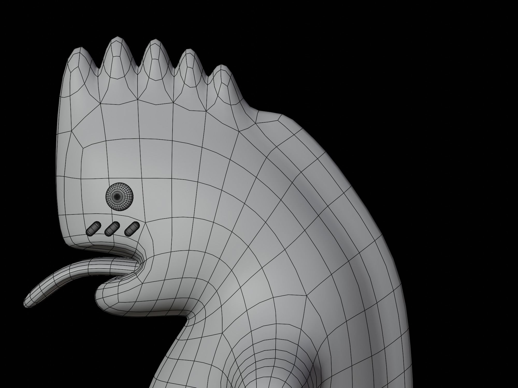 Cartoon little cute Hera dragon from Himmapan calture free 3D model ...