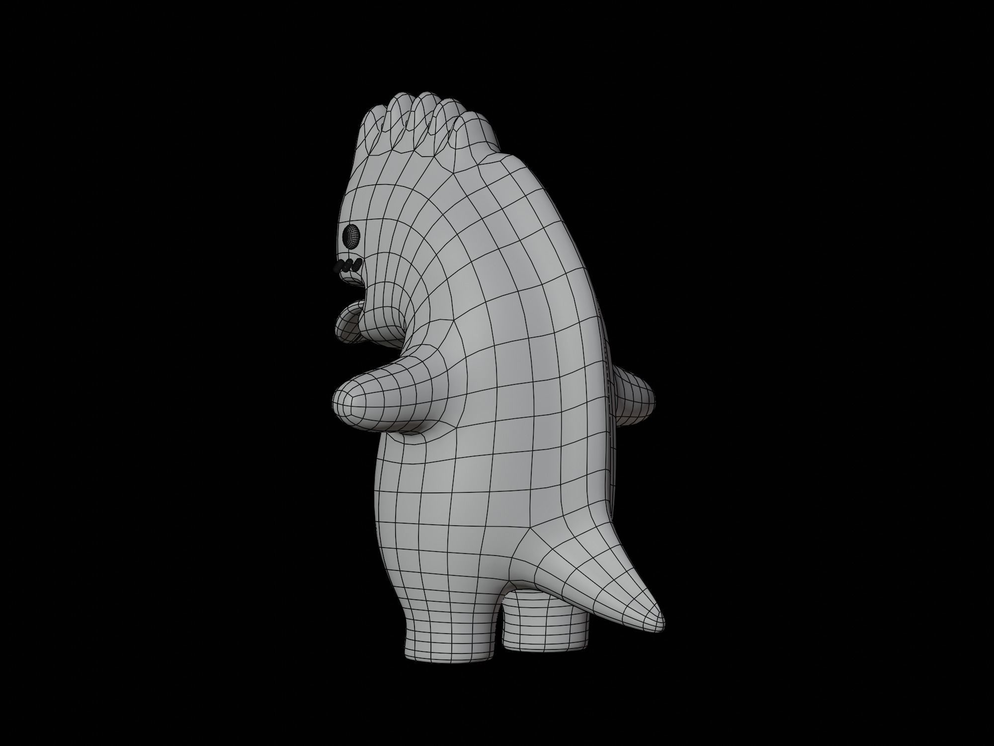 Cartoon little cute Hera dragon from Himmapan calture free 3D model ...