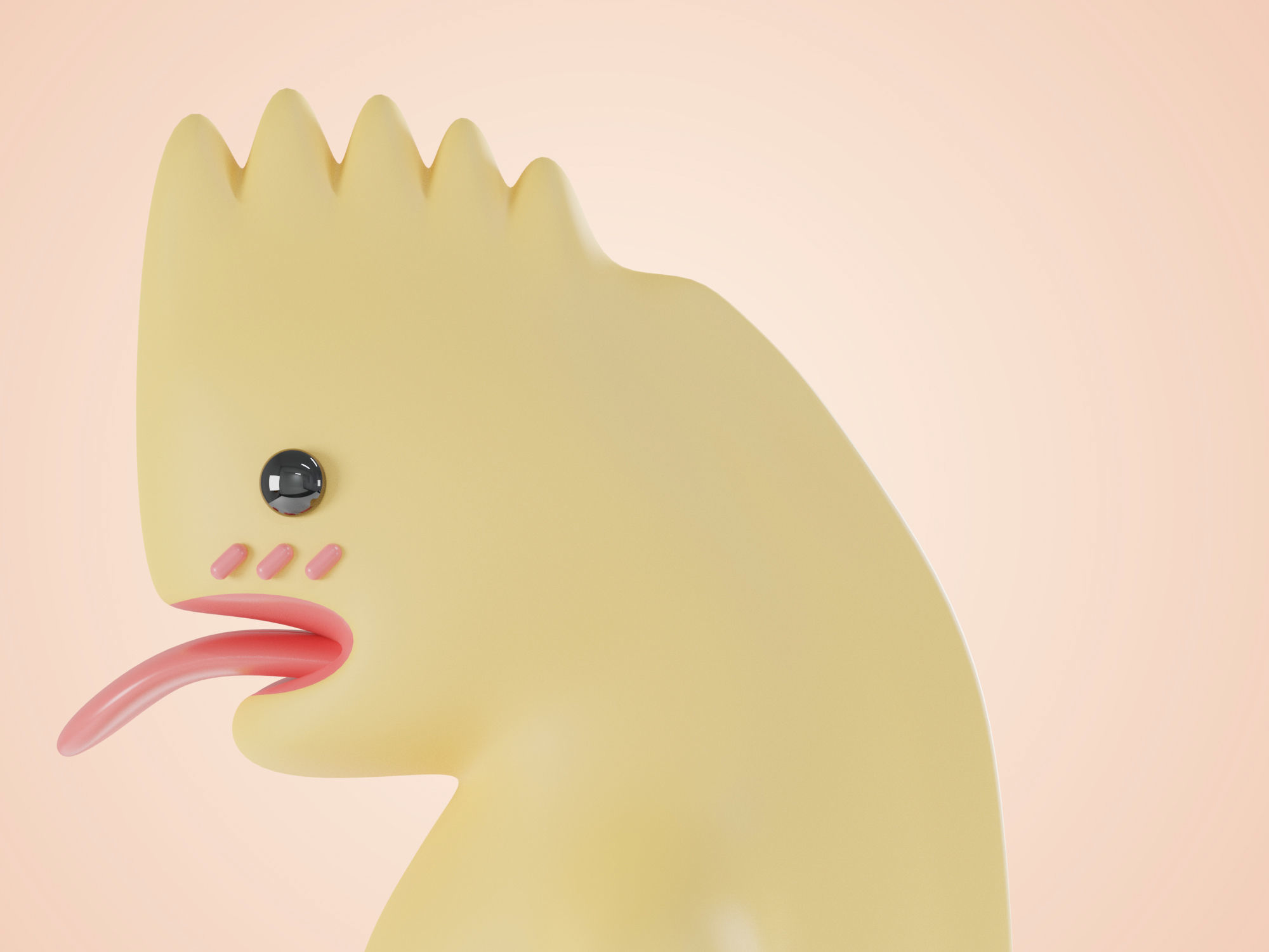 Cartoon little cute Hera dragon from Himmapan calture free 3D model ...