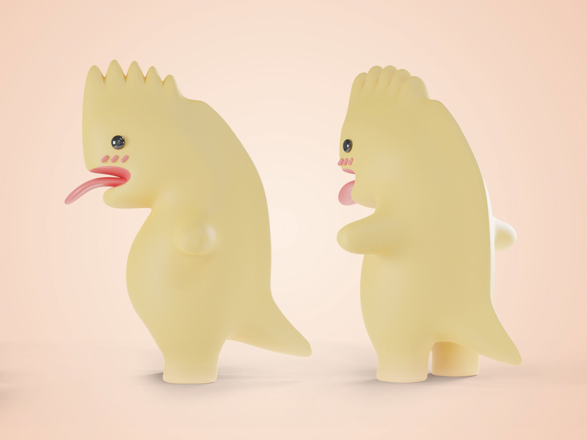 Cartoon little cute Hera dragon from Himmapan calture free 3D model ...