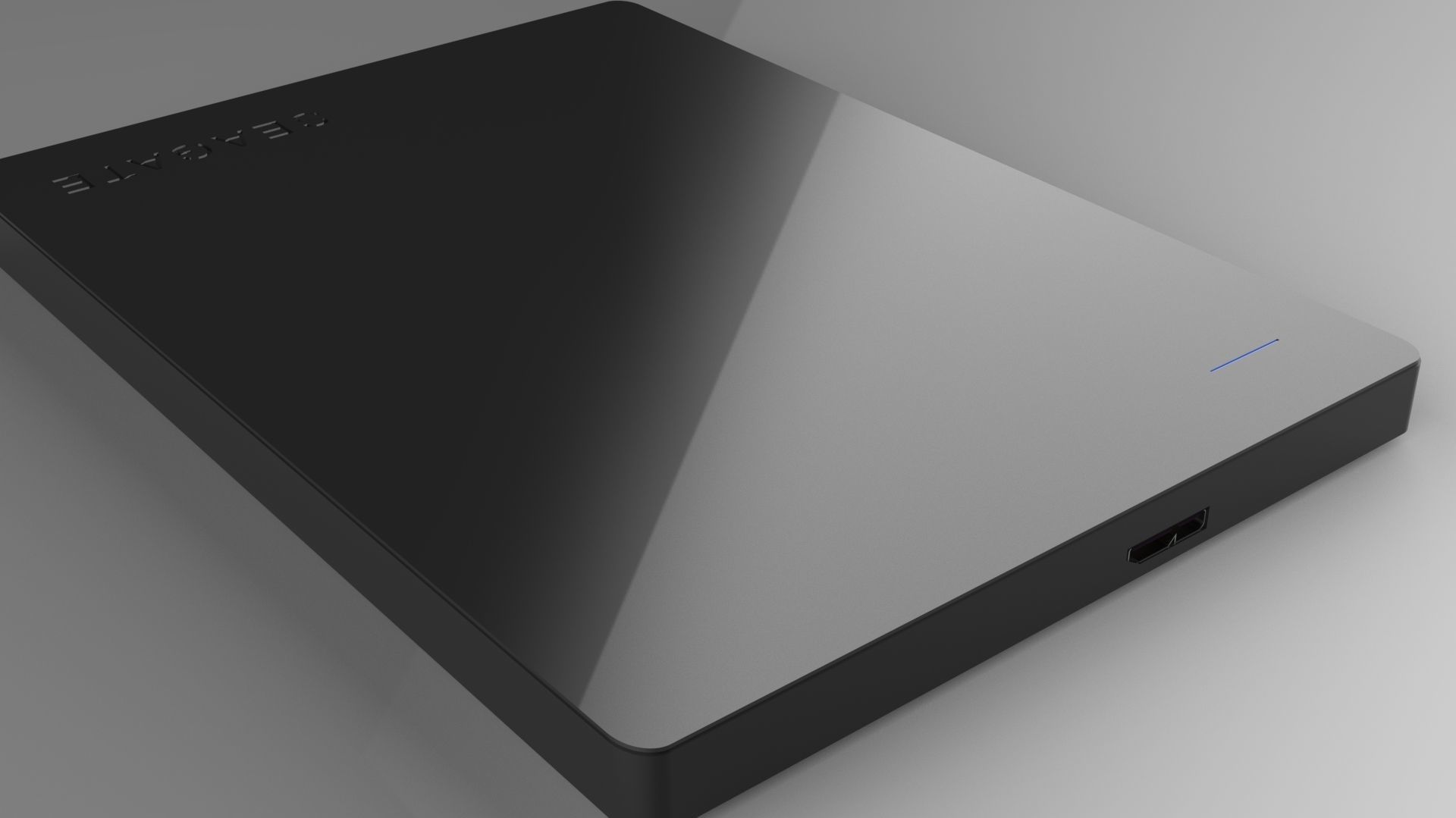 Seagate Portable HDD free 3D model | CGTrader