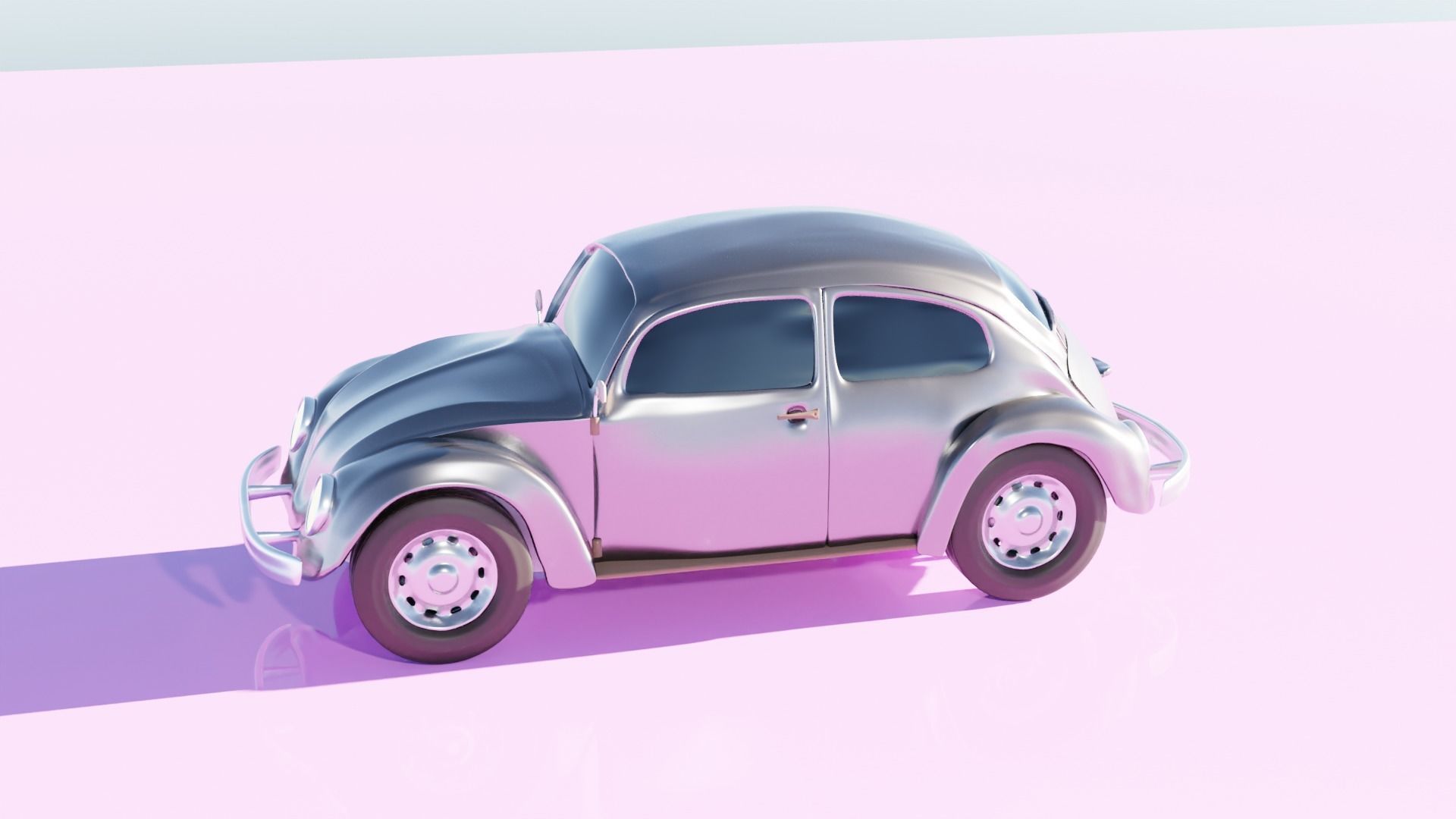 Volkswagen The Beetle 3D model animated | CGTrader
